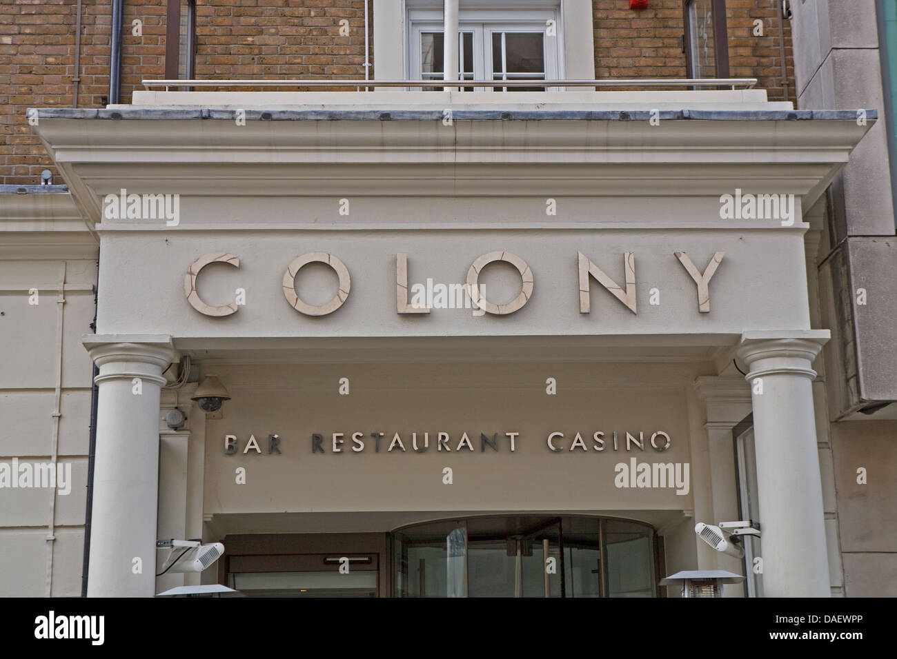 Colony Bar Restaurant Casino in Park lane Mayfair London Stock Photo ...