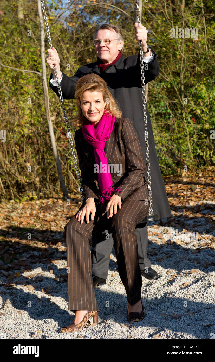Violinist Anne-Sophie Mutter (FRONT) and Latvian conductor Mariss ...