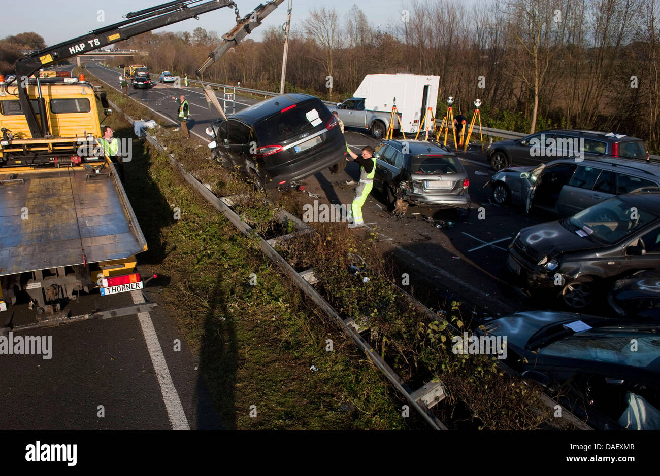 Car accident on highway autobahn hi-res stock photography and images ...