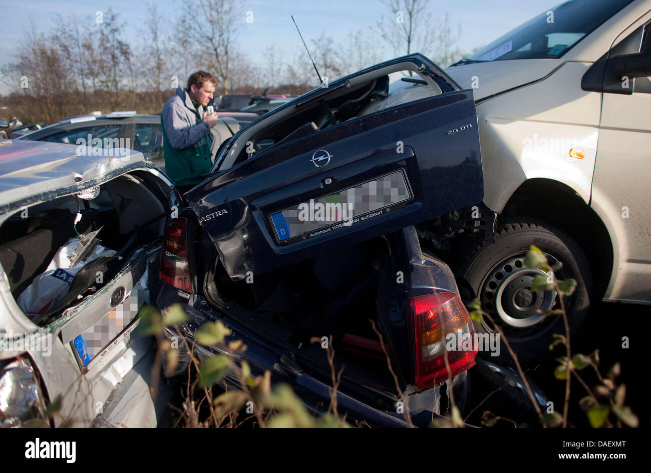 Car accident on highway autobahn hi-res stock photography and images ...