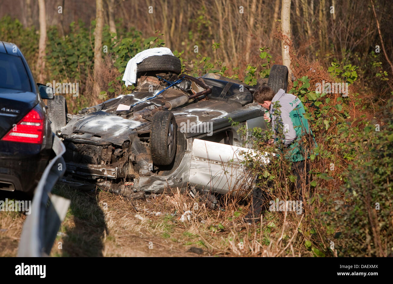 Car accident on highway autobahn hi-res stock photography and images ...