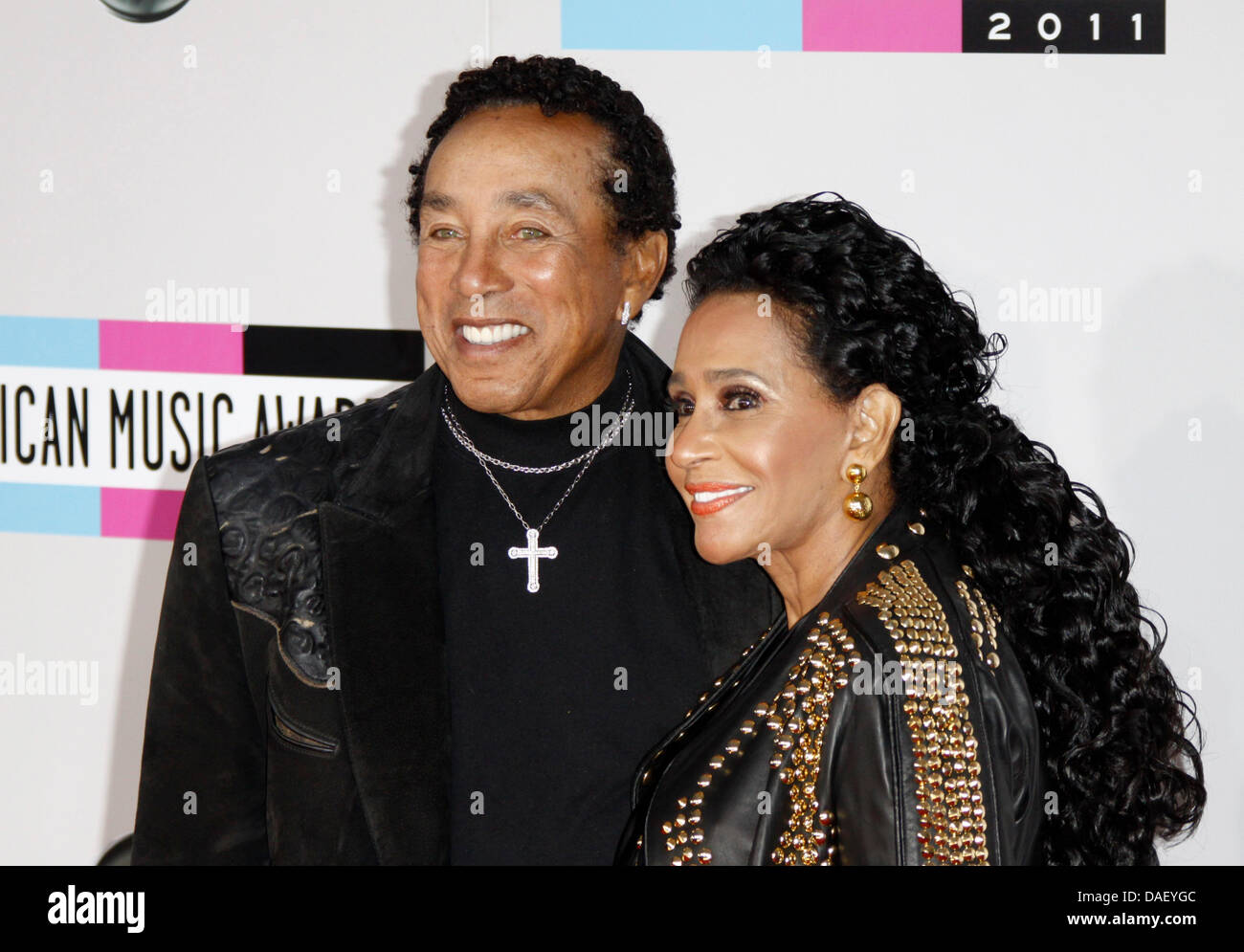 Singer Smokey Robinson and Frances Gladney Robinson arrive at the 2011 ...