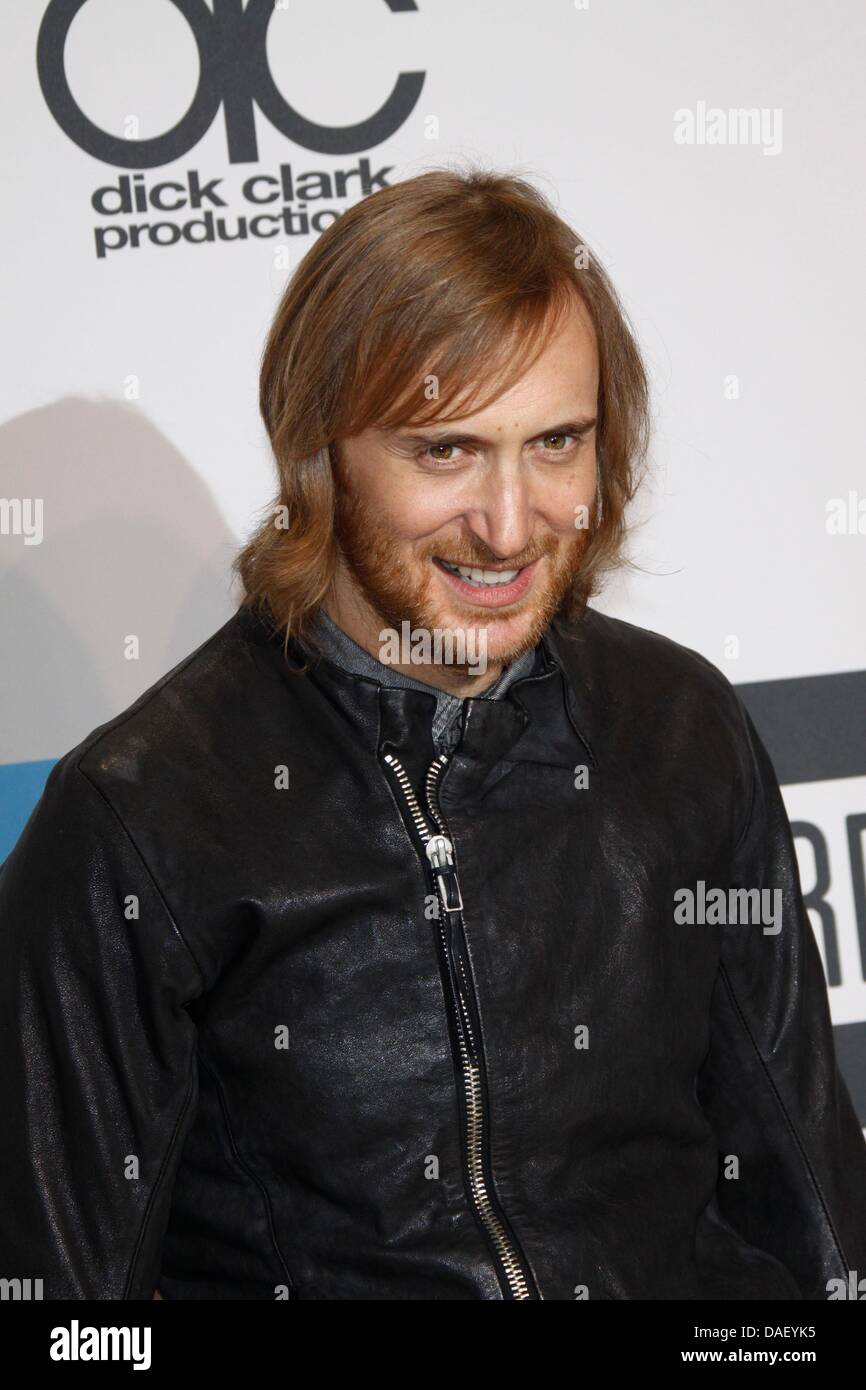 French house music producer David Guetta poses in the press room of the ...