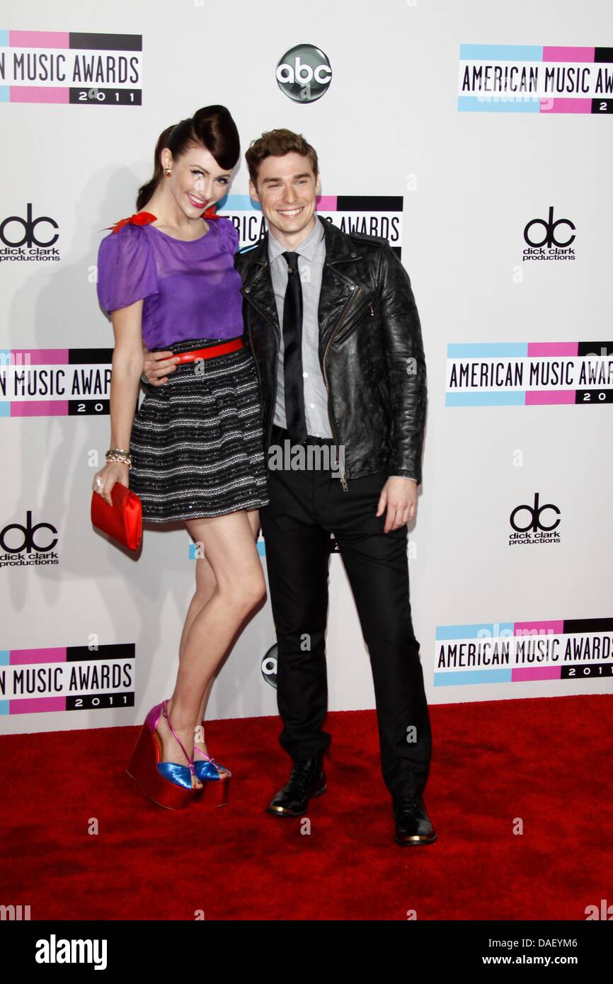 Musicians Amy Heidemann and Nick Noonan from the pop music duo "Karmin ...