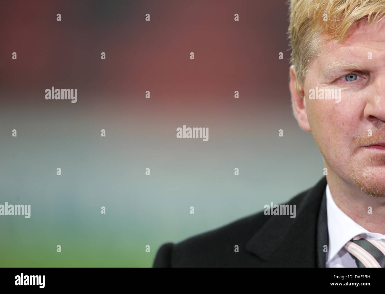 TV expert and former soccer player Stefan Effenberg looks on prior to ...