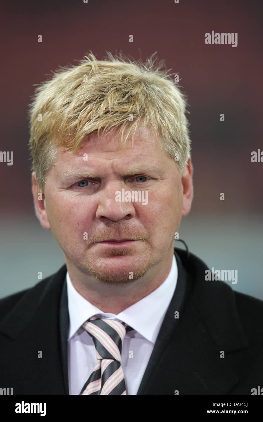 TV expert and former soccer player Stefan Effenberg looks on prior to ...