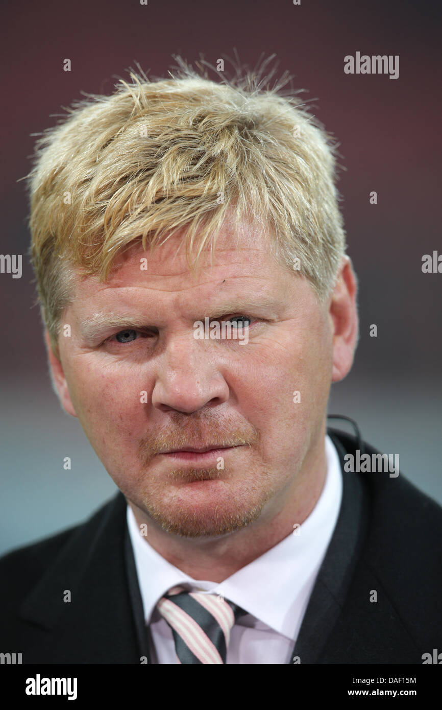 TV expert and former soccer player Stefan Effenberg looks on prior to ...