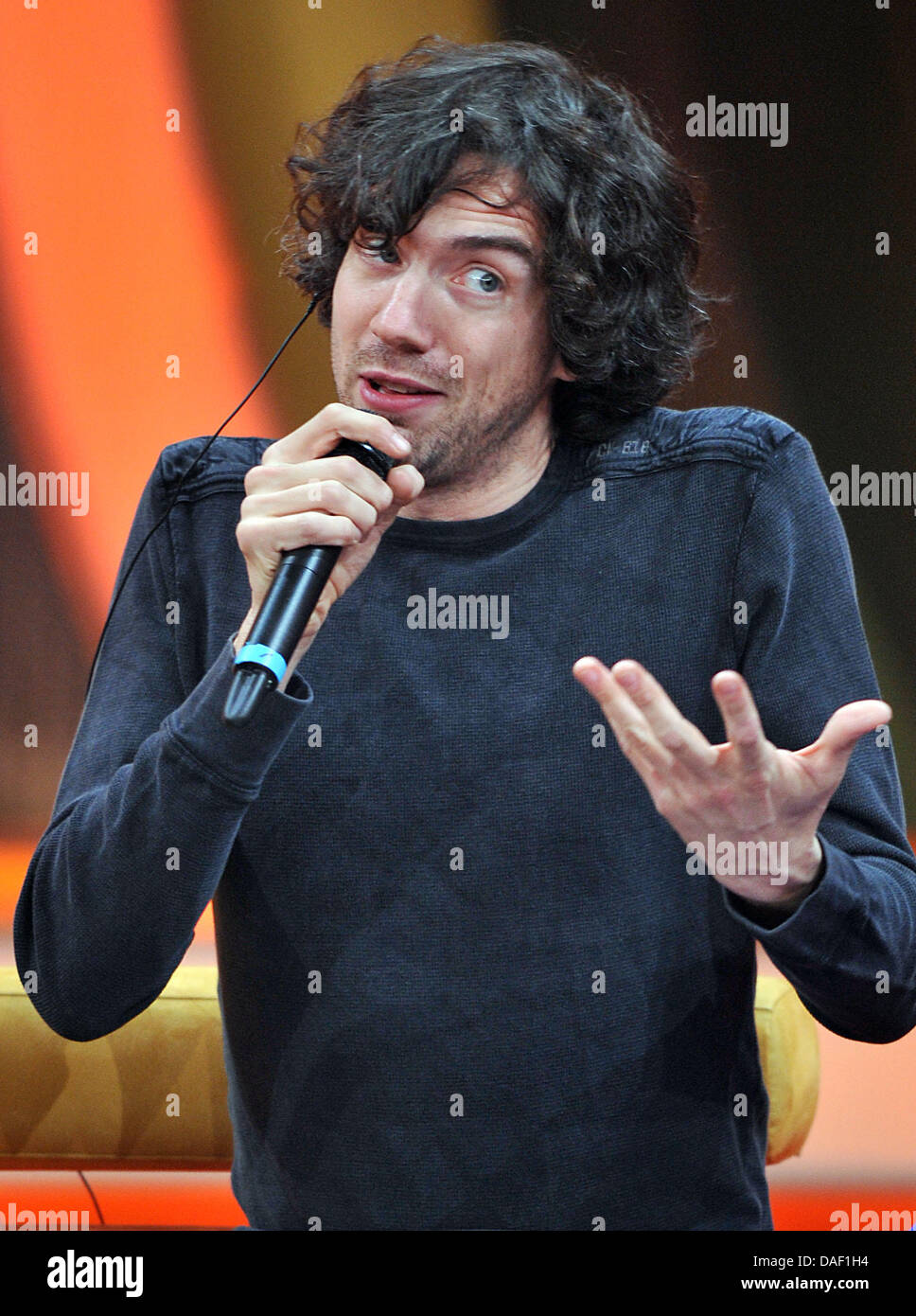 Singer Gary Lightbody of the band 'Snow Patrol' at the taping of German ...