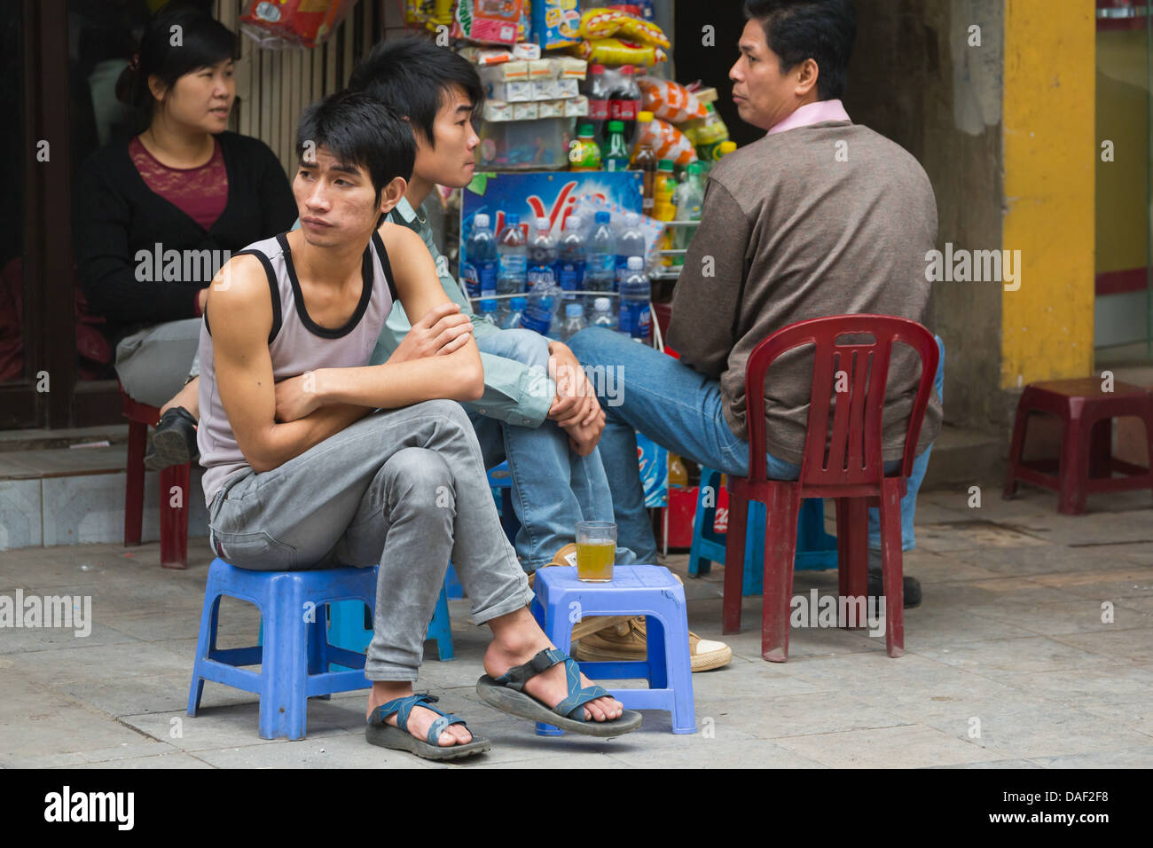 Typical Everyday Life in the Streets of Hanoi, Vietnam Stock Photo - Alamy