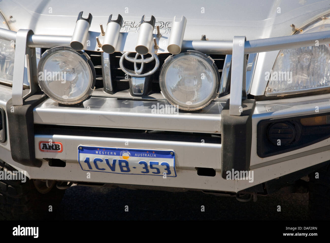 Western australia front number plate on a Toyota vehicle Stock Photo ...