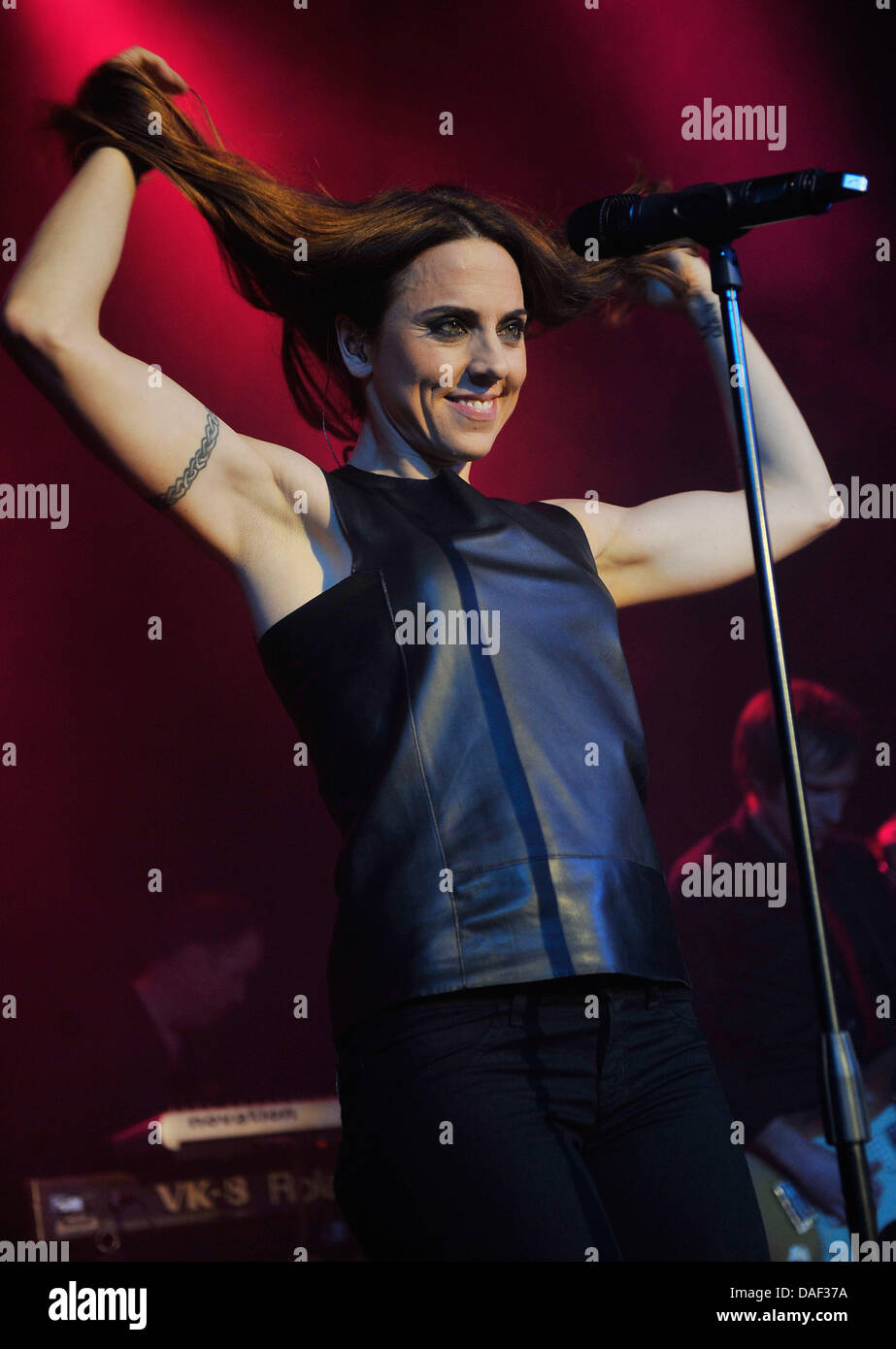 Melanie C performs on stage at the 'Gloria Theatre' in Cologne, Germany ...