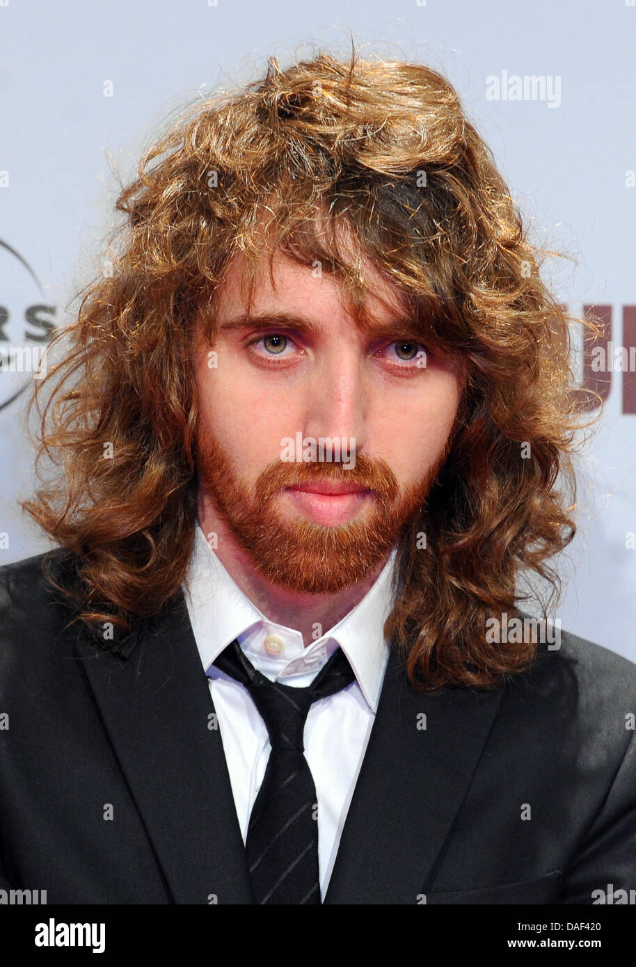 The British musician Jonathan Jeremiah arrives to the premiere of ...