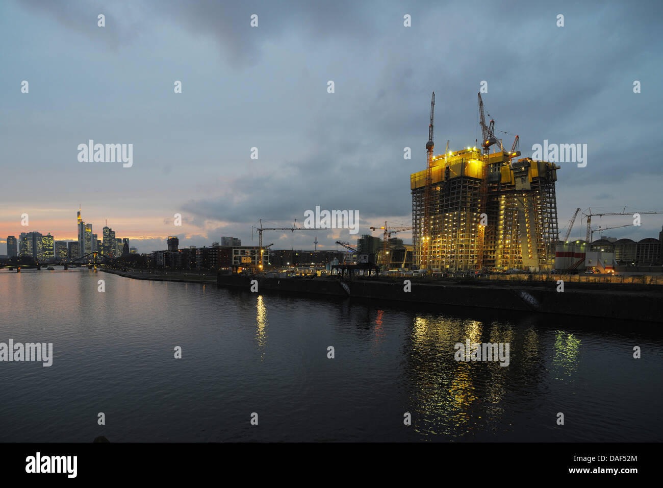 The construction site of the European Central Bank (ECB) is pictured ...