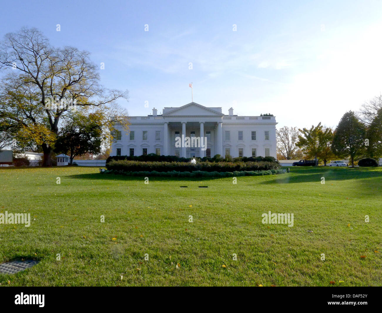 External view of the North Portico of the White House in Washington, D ...