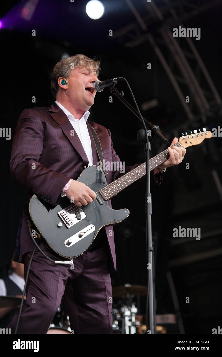 Squeeze Live on stage at the Westport Festival on 30/6/13 Stock Photo ...