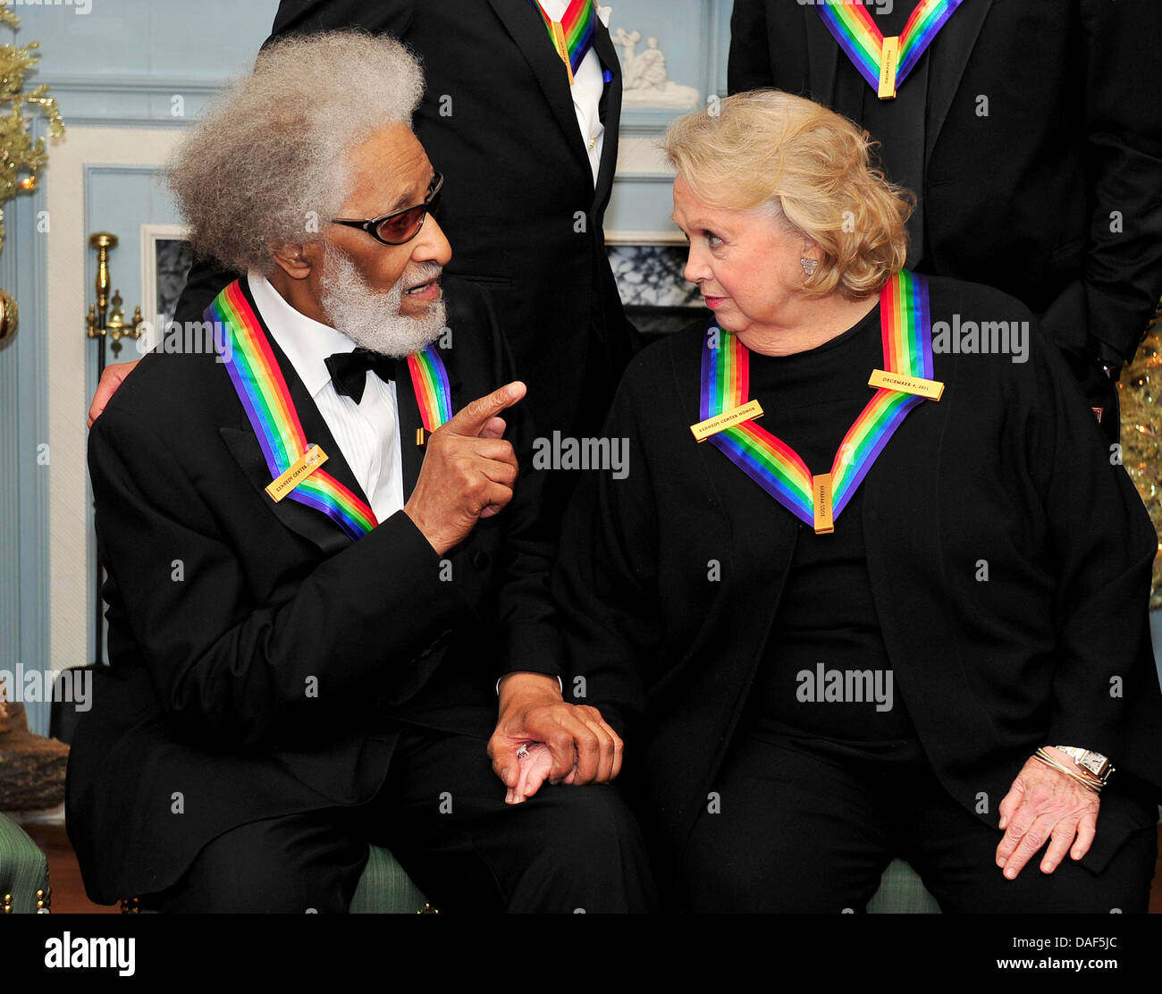 Sonny Rollins, left, and Barbara Cook, right, two of the five ...