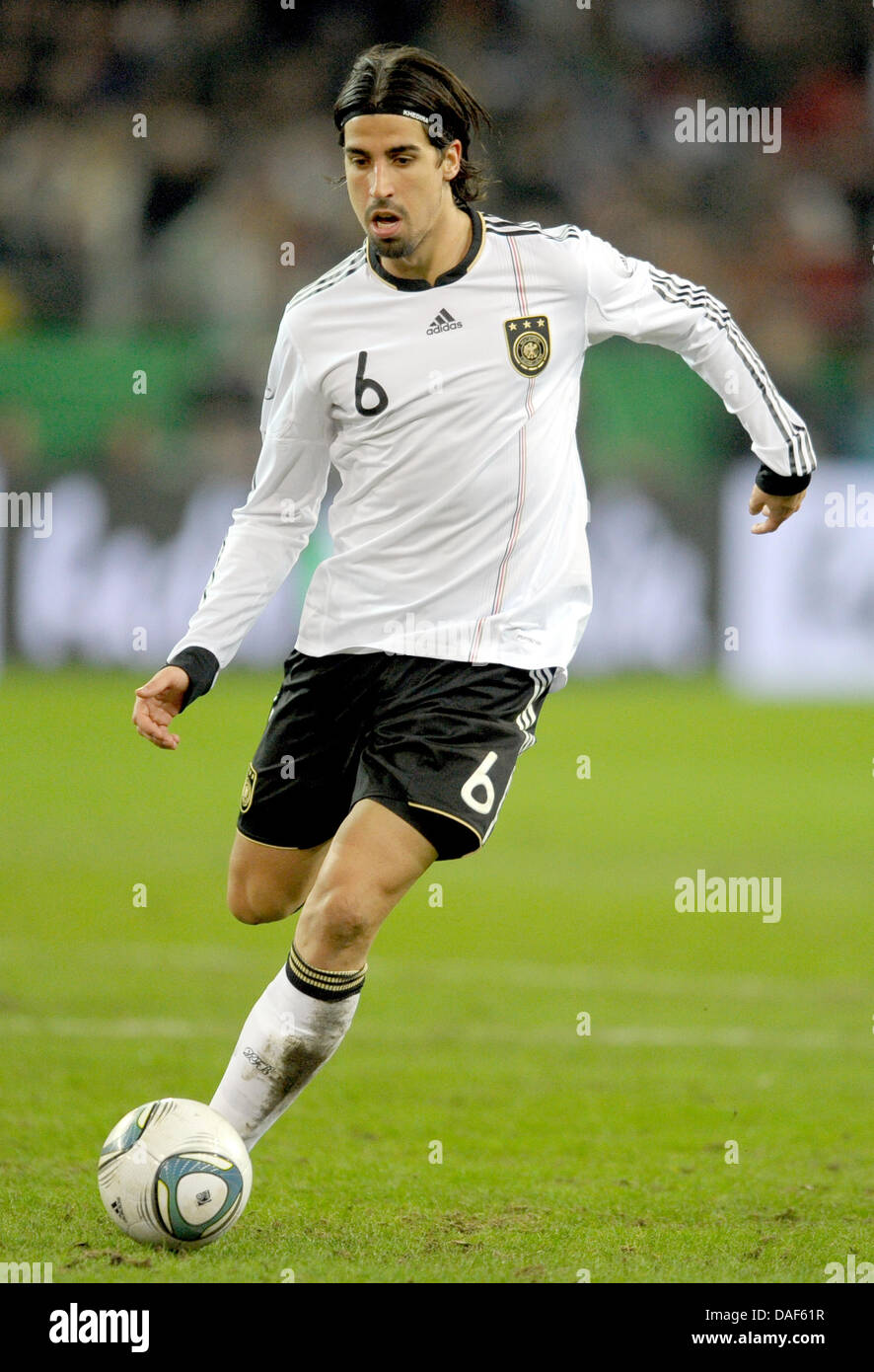 Germany's Sami Khedira in action during the friendly soccer match ...
