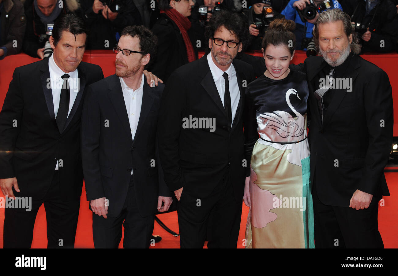 US actor Josh Brolin (L-R), US directors Ethan Coen, Joel Coen and US ...