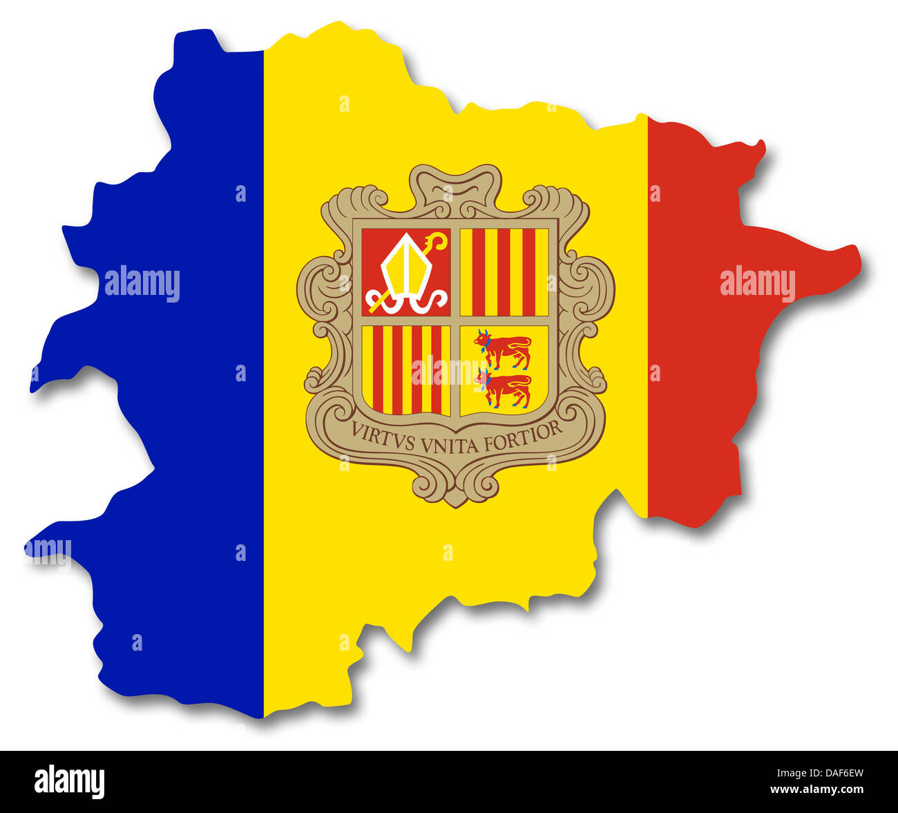 Map of andorra Cut Out Stock Images & Pictures - Alamy