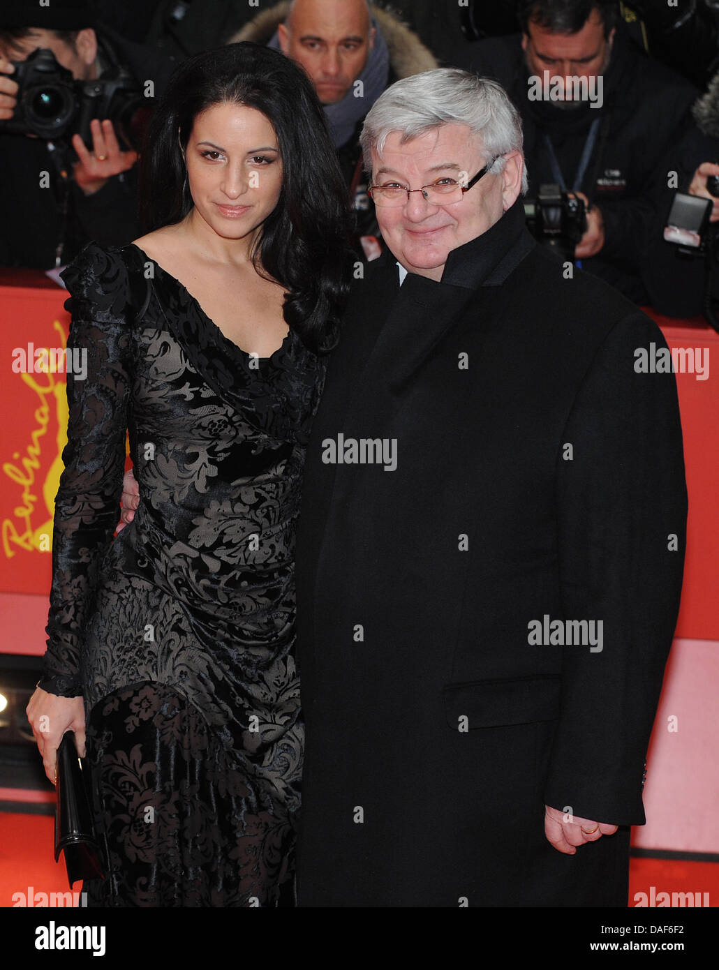 Former German foreign minister Joschka Fischer and his wife Minu Barati ...