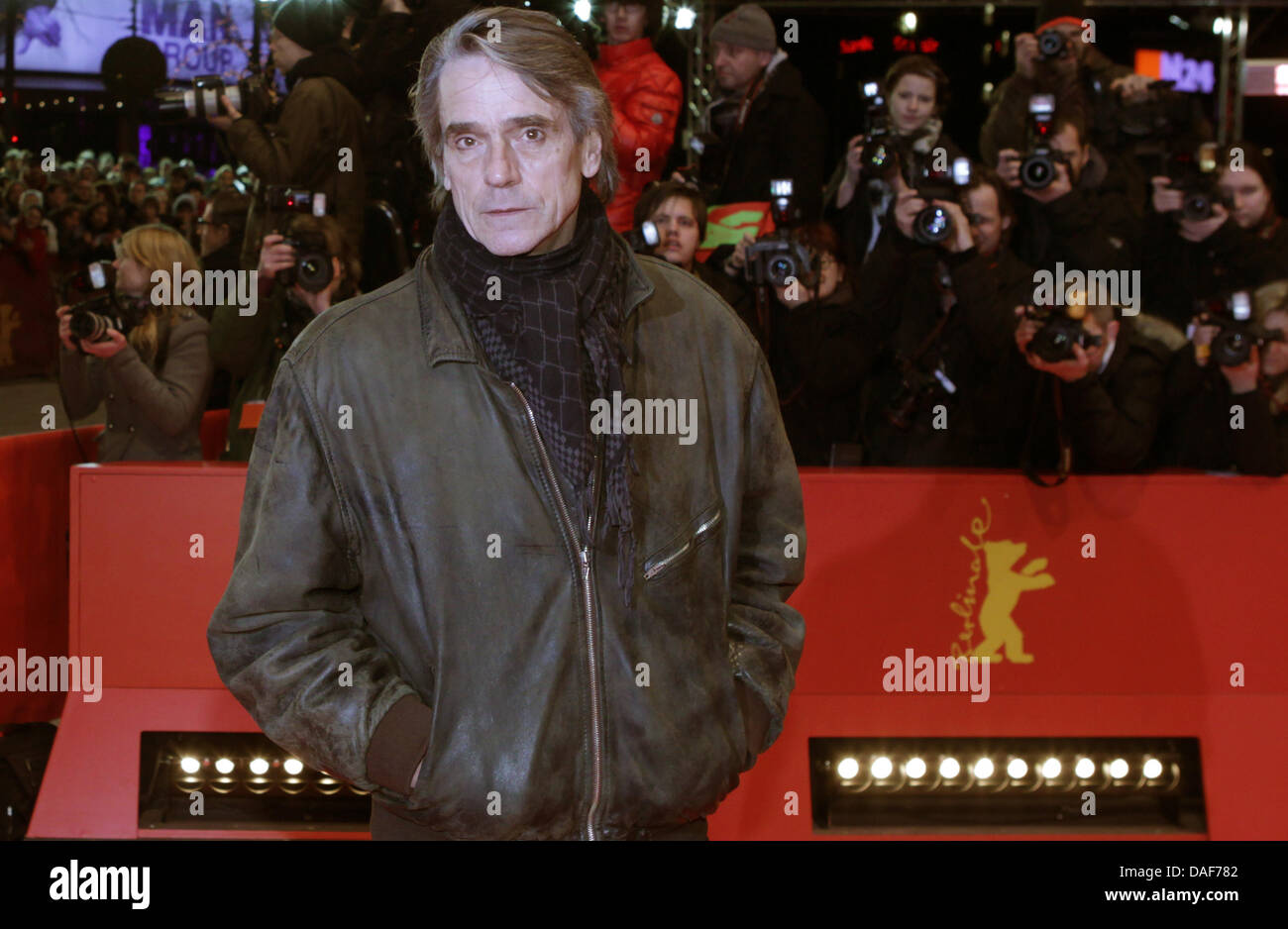 British actor Jeremy Irons arrives at the premiere of the film 'Margin ...