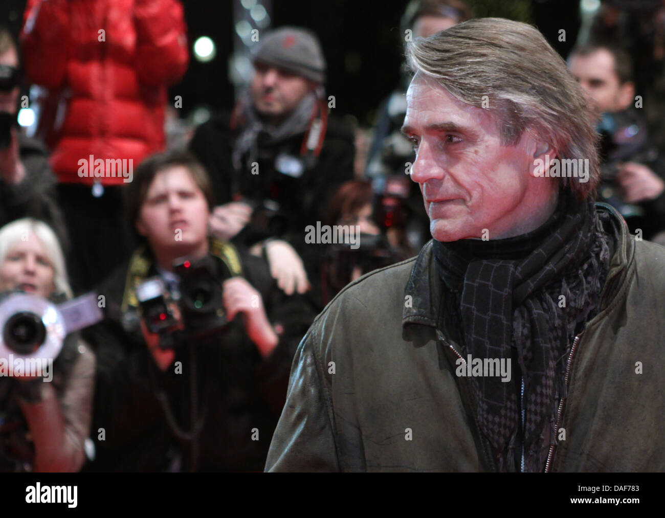 British actor Jeremy Irons arrives at the premiere of the film 'Margin ...