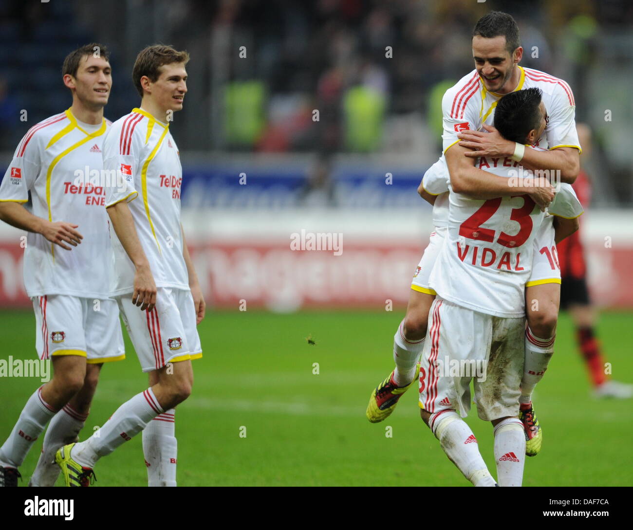 Bayer leverkusens augusto arturo vidal hi-res stock photography and ...