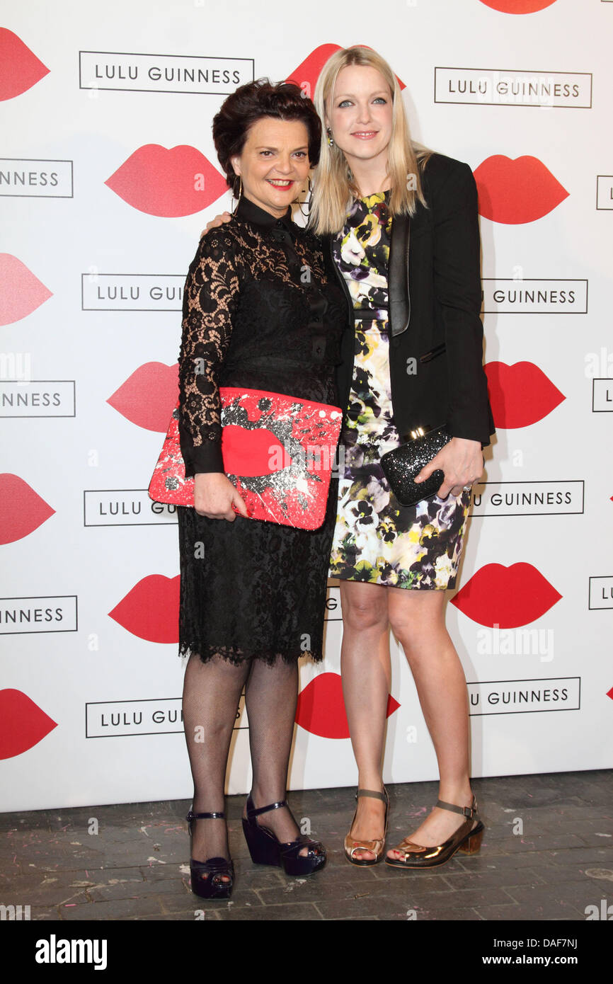 London, UK. 11th July, 2013. Lulu Guinness and Lauren Laverne at the ...