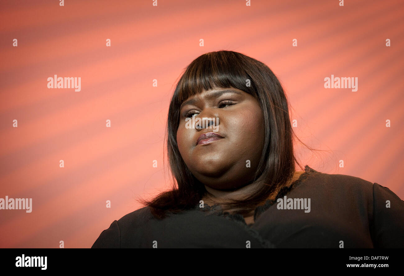 US actress Gabourey Sidibe attends the press conference for the film ...