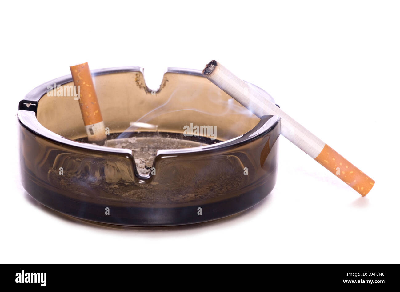Cigarettes ashtray smoking Cut Out Stock Images & Pictures - Alamy