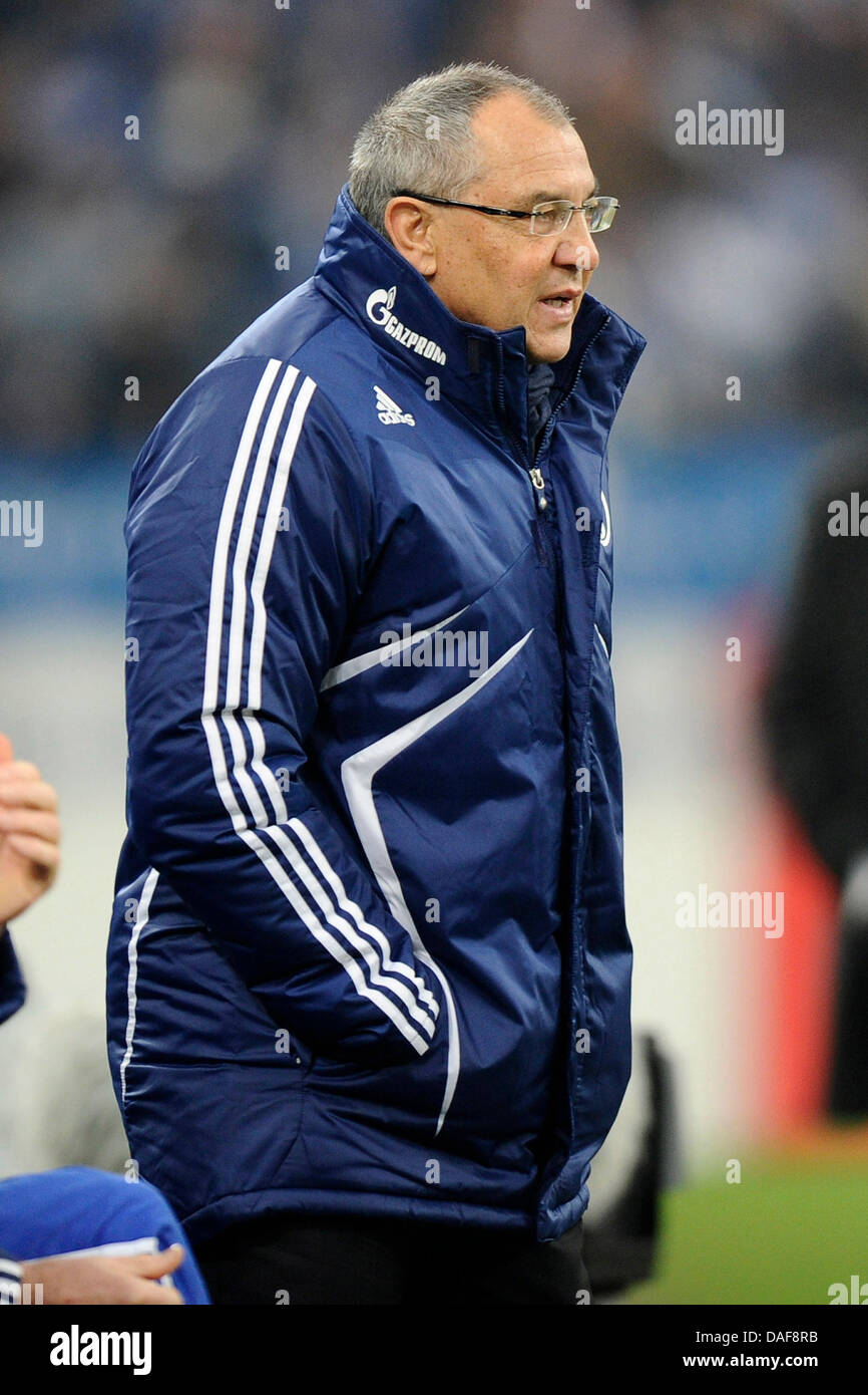 Schalke's manager Felix Magath during German Bundesliga match FC ...