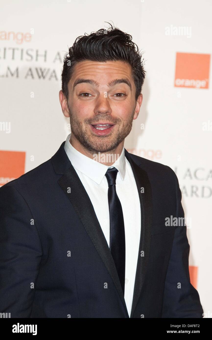 British actor Dominic Cooper poses in the winner's pressroom of the ...