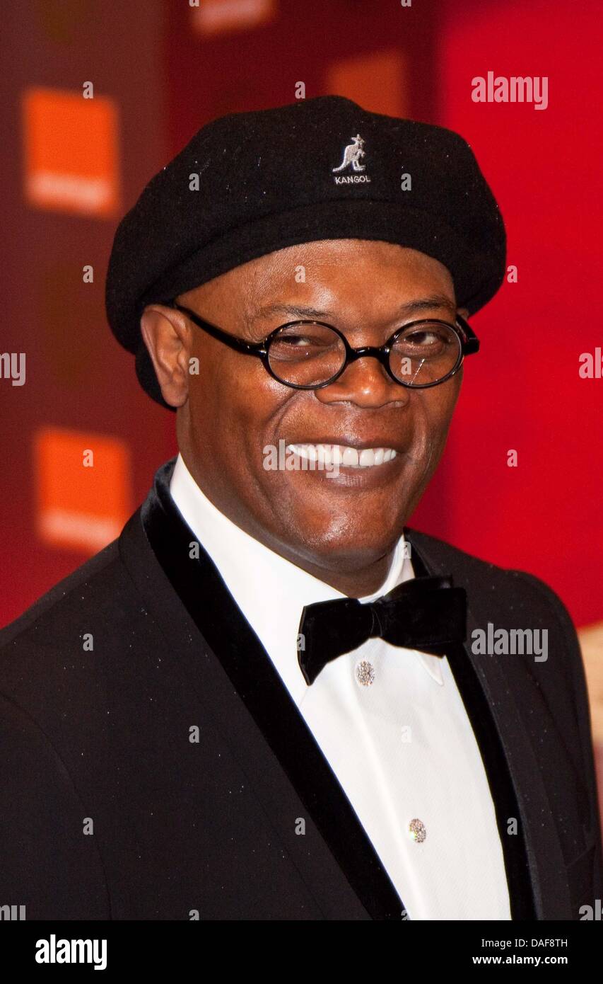 US actor Samuel L. Jackson poses in the winner's pressroom of the ...