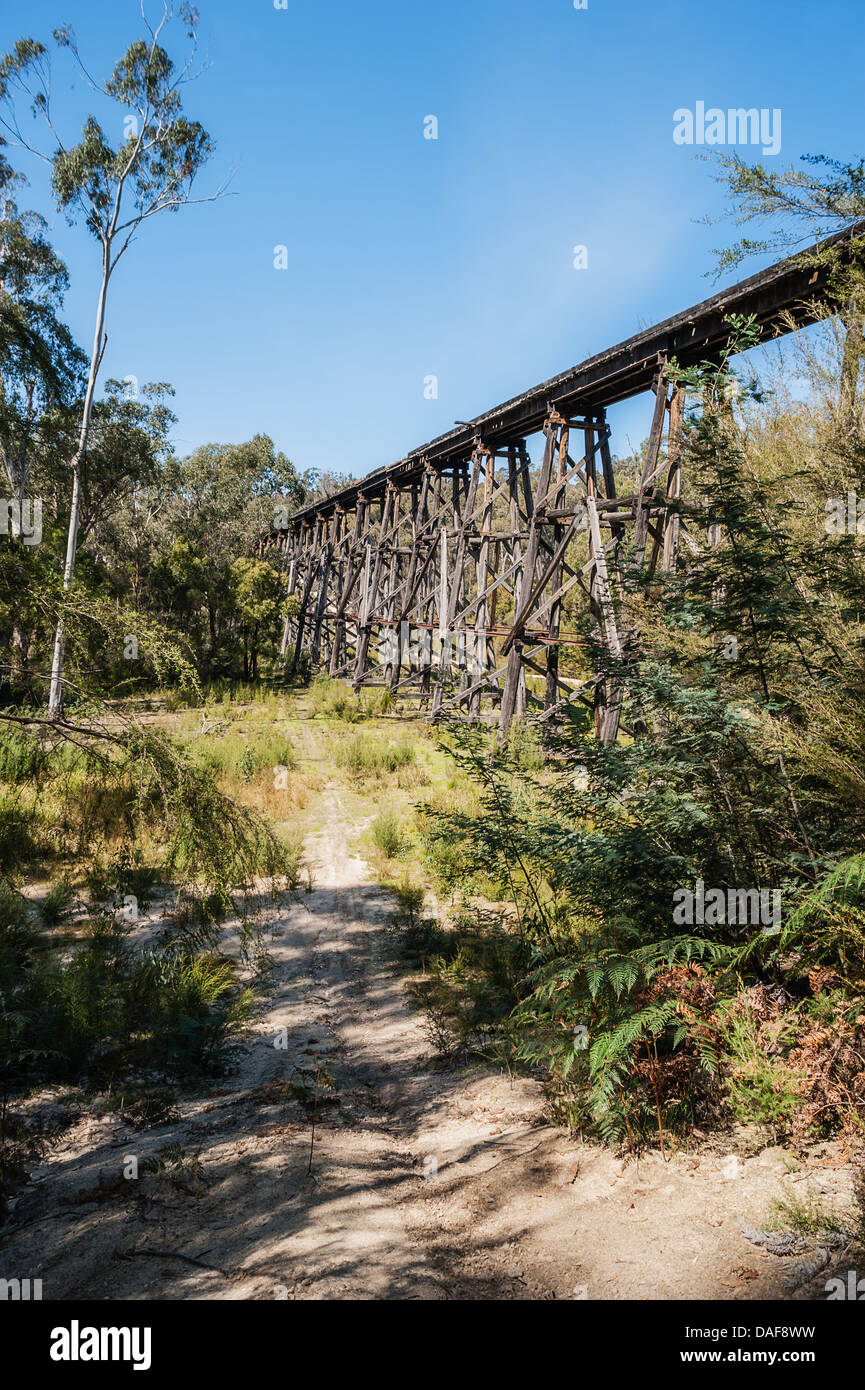The Stony Creek trestle bridge, the largest structure of its kind in ...