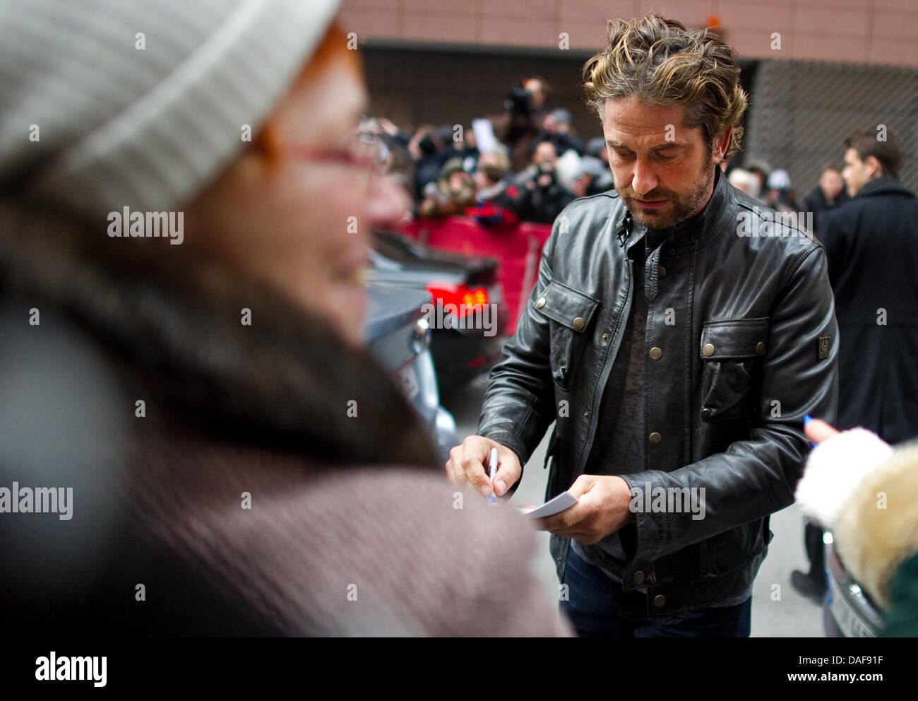 Scottish actor Gerard Butler arrives for the photocall of the film ...