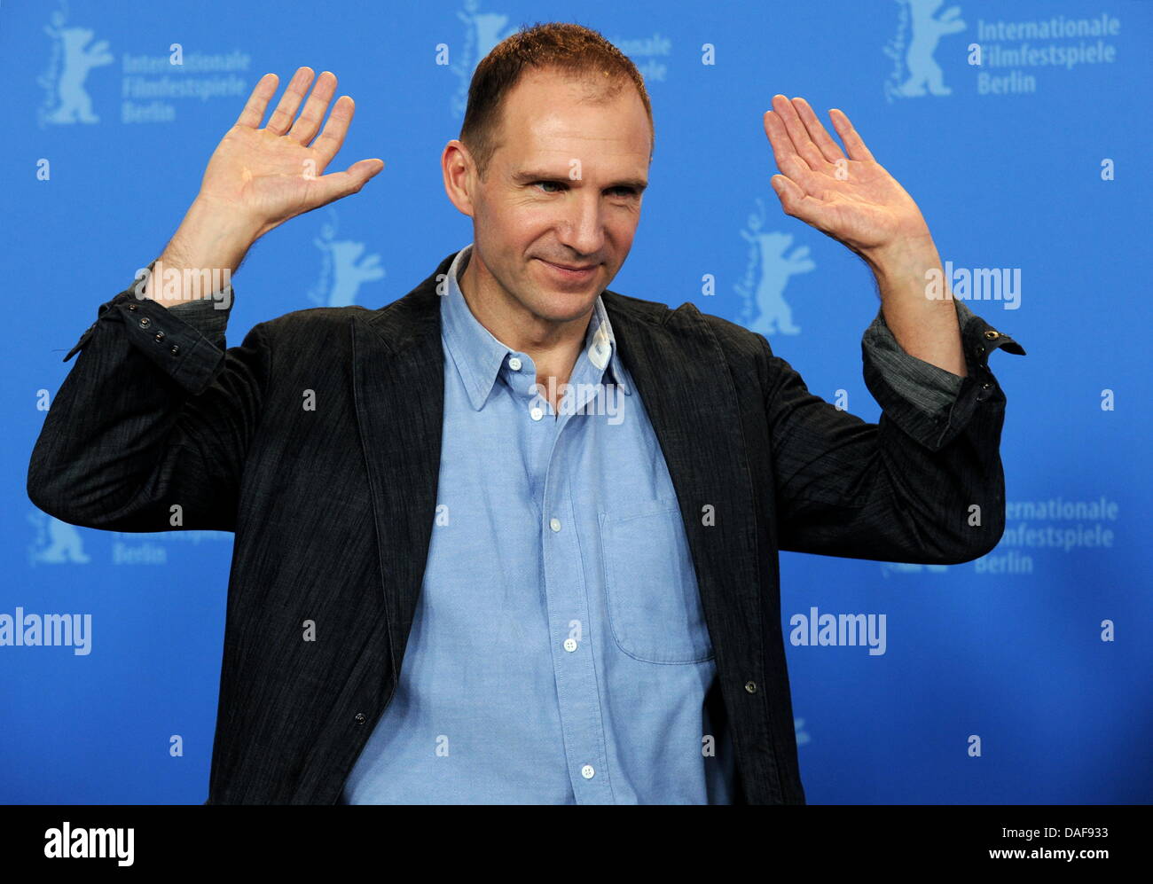 British actor Ralph Fiennes poses during the photocall for the film ...