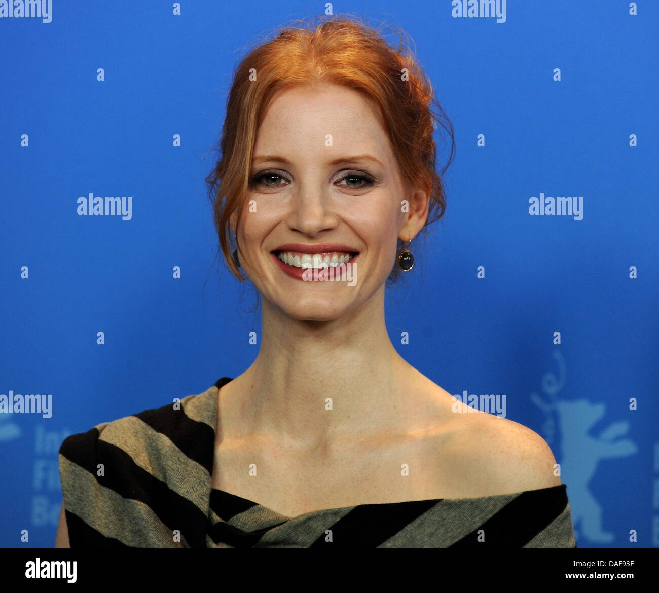 US actress Jessica Chastain poses during the photocall for the film ...