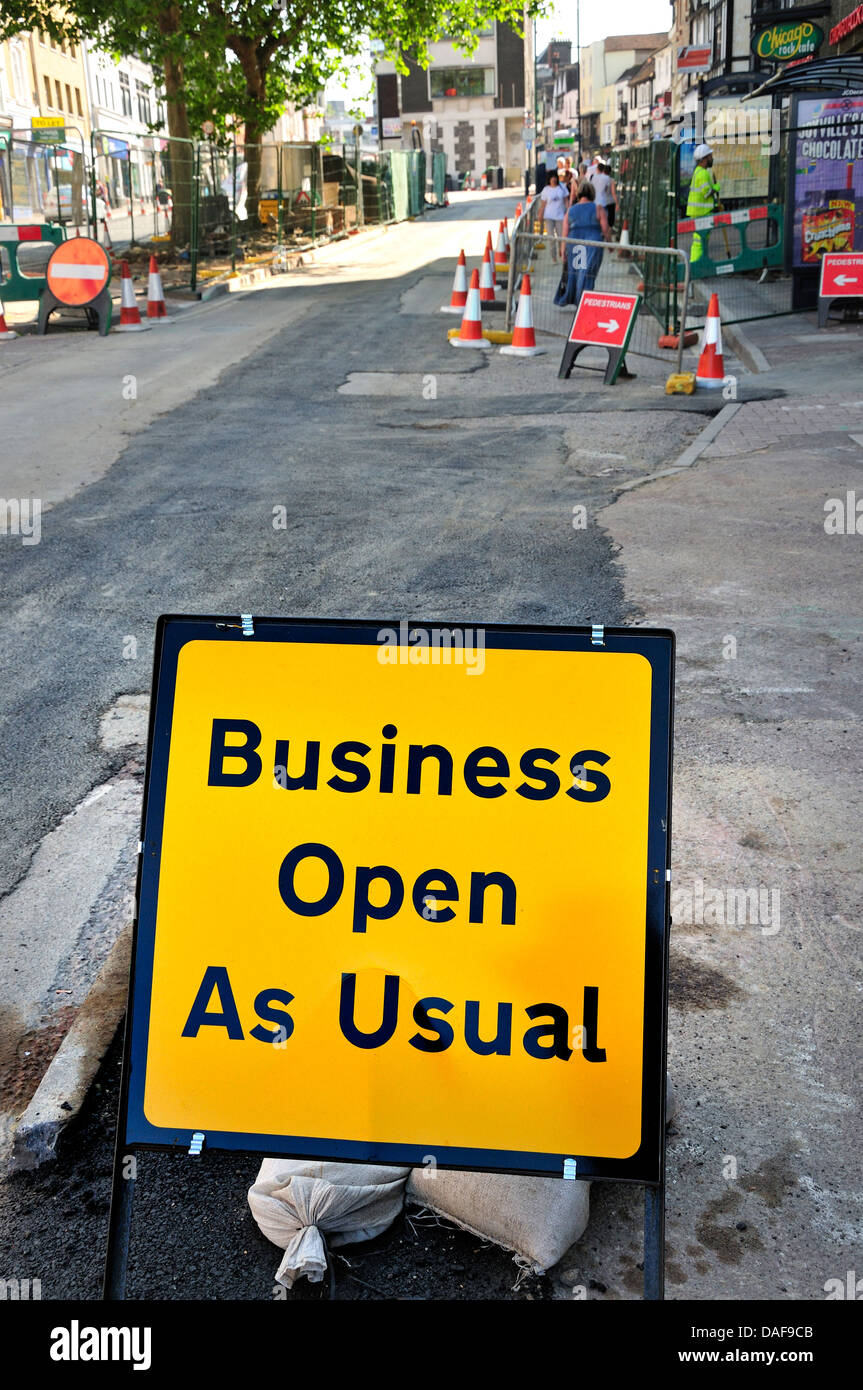 Business open usual sign hi-res stock photography and images - Alamy