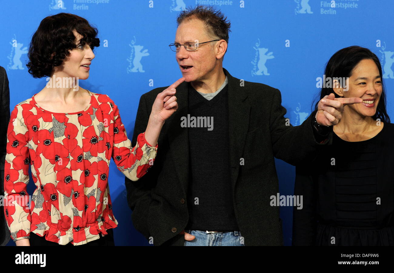 US director Miranda July, US actor David Warshofsky and producer Gina ...