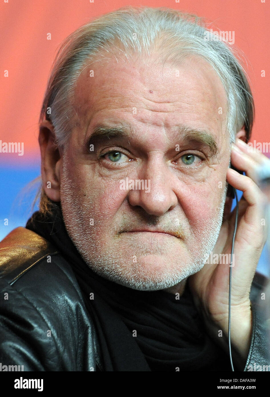 Hungarian director Bela Tarr attends the press conference of the film ...