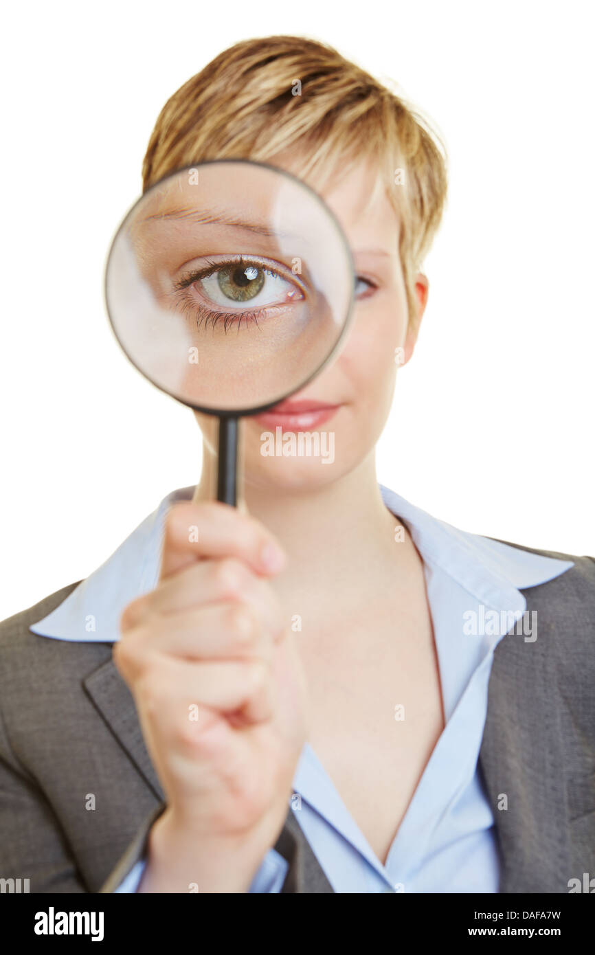 Magnifying glass eye hi-res stock photography and images - Alamy