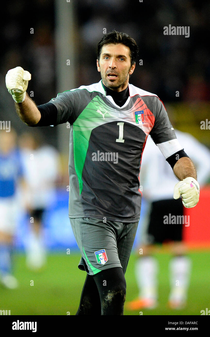 Italy's goalkeeper Gianluigi Buffon is pictured during the ...