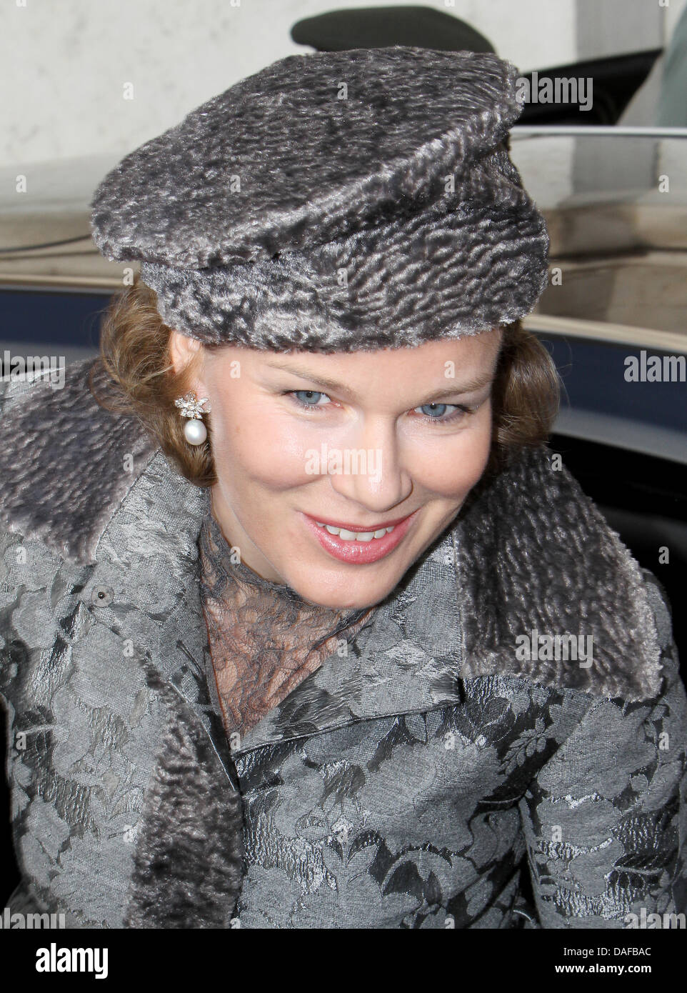 Crown Princess Mathilde of Belgium attends a Eucharist mass ...
