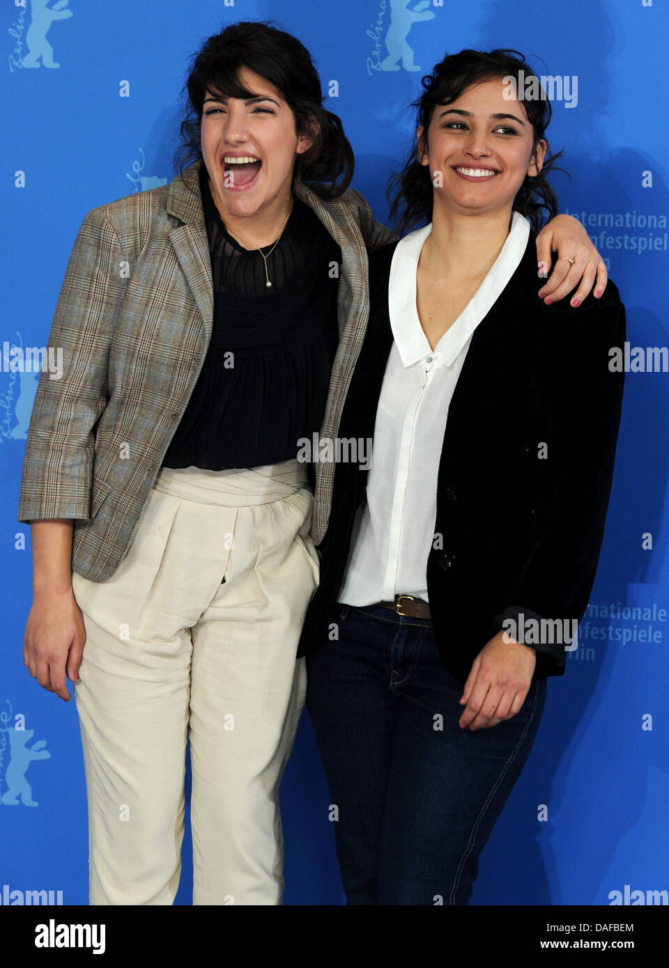Actresses Ziv Weiner (L) and Moran Rosenblatt attend the photocall for ...