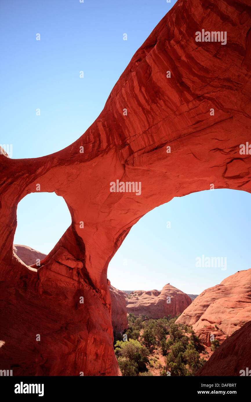 USA, Arizona, Monument Valley, Double Arch Stock Photo - Alamy