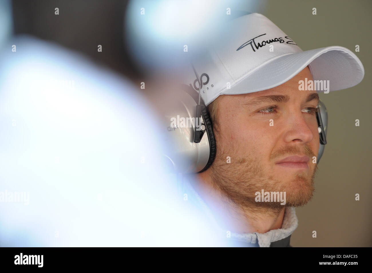 German Formula One race driver Nico Rosberg from Mercedes Grand Prix is ...