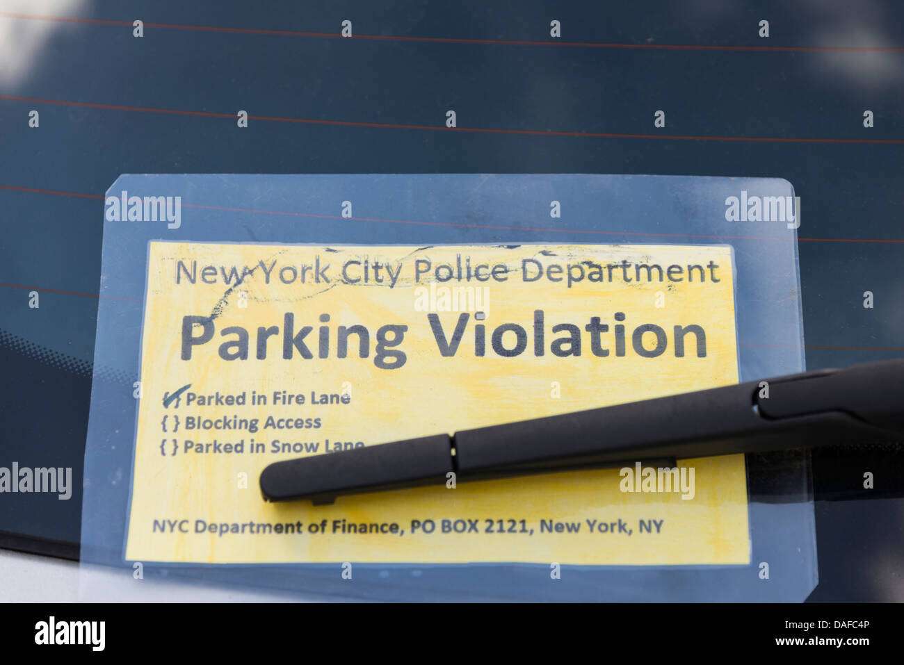 Fake parking ticket hi-res stock photography and images - Alamy