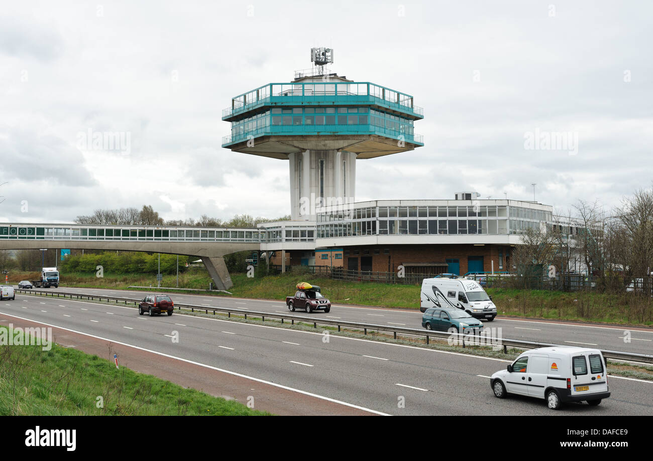 The Pennine Tower Restaurant at Lancaster Services on the M6 which has ...
