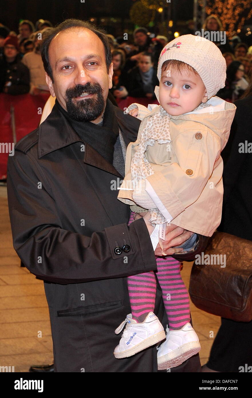 Iranian director Asghar Farhadi arrives with daughter Saghaar for the ...