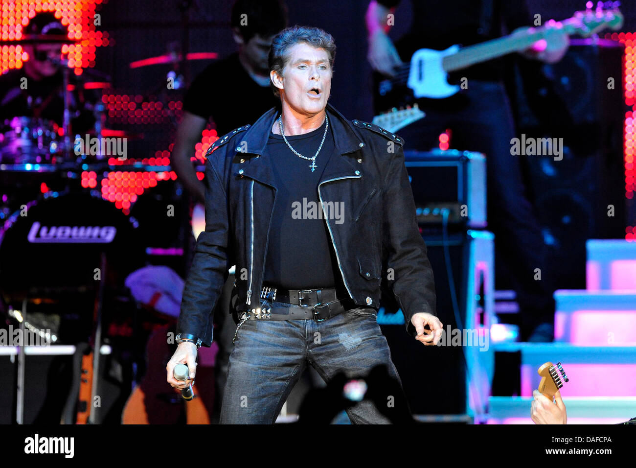 US singer and actor David Hasselhoff performs on stages during his 'The ...